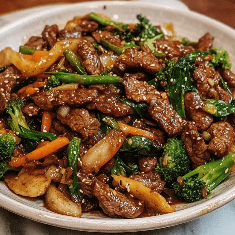 Asian Sweet Ginger Beef Stir Fry