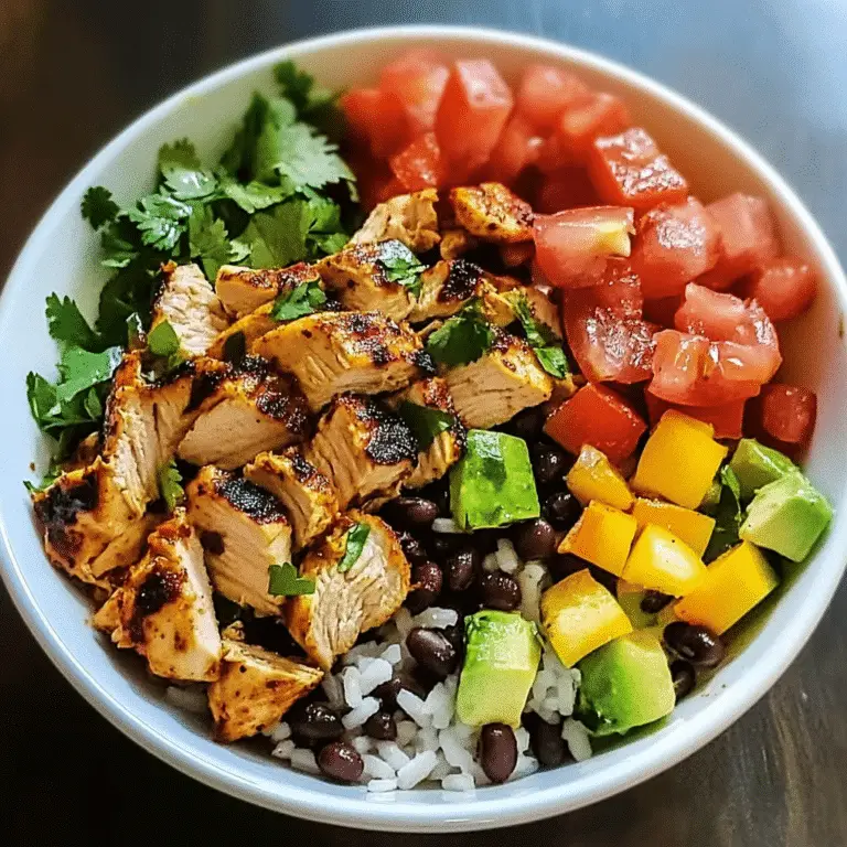 Cuban Chicken and Black Bean Rice Bowl