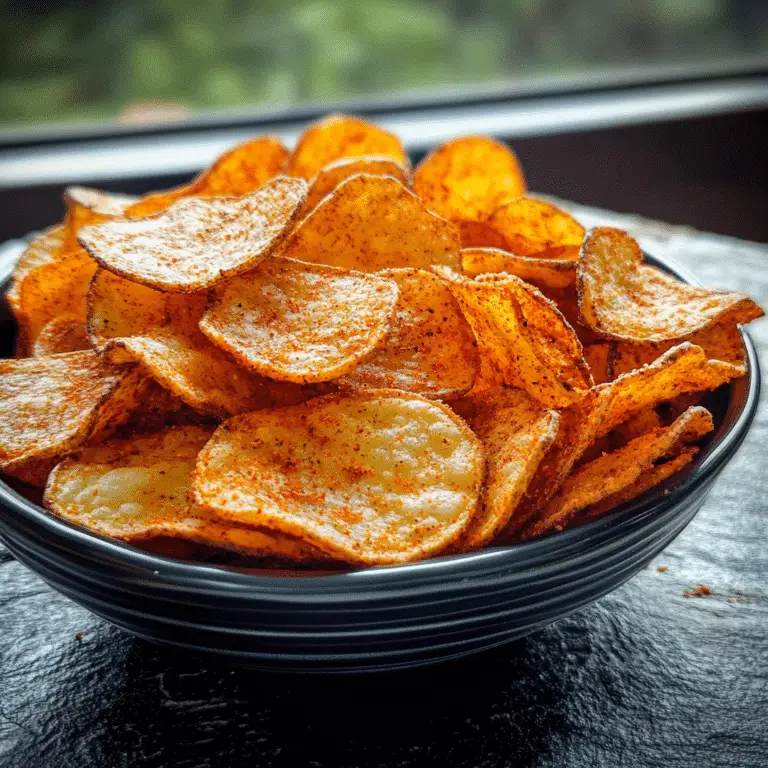 Healthy Smoked Paprika Potato Chips