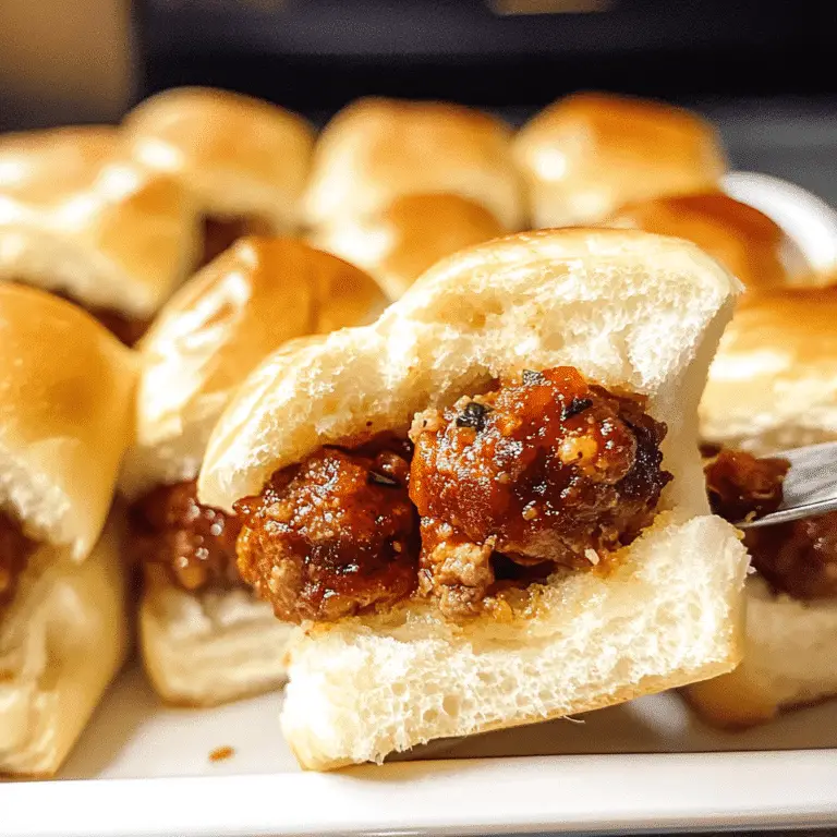 Meatball Sliders on King’s Hawaiian Rolls