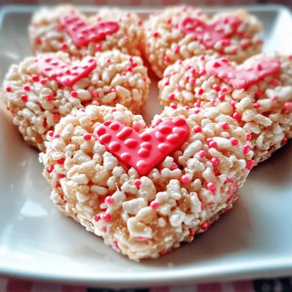 Rice Krispie Valentine Hearts