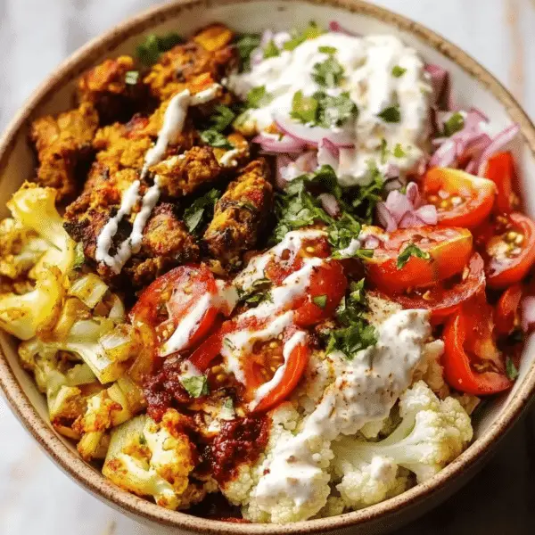 Halal Cart-Style Cauliflower Bowls