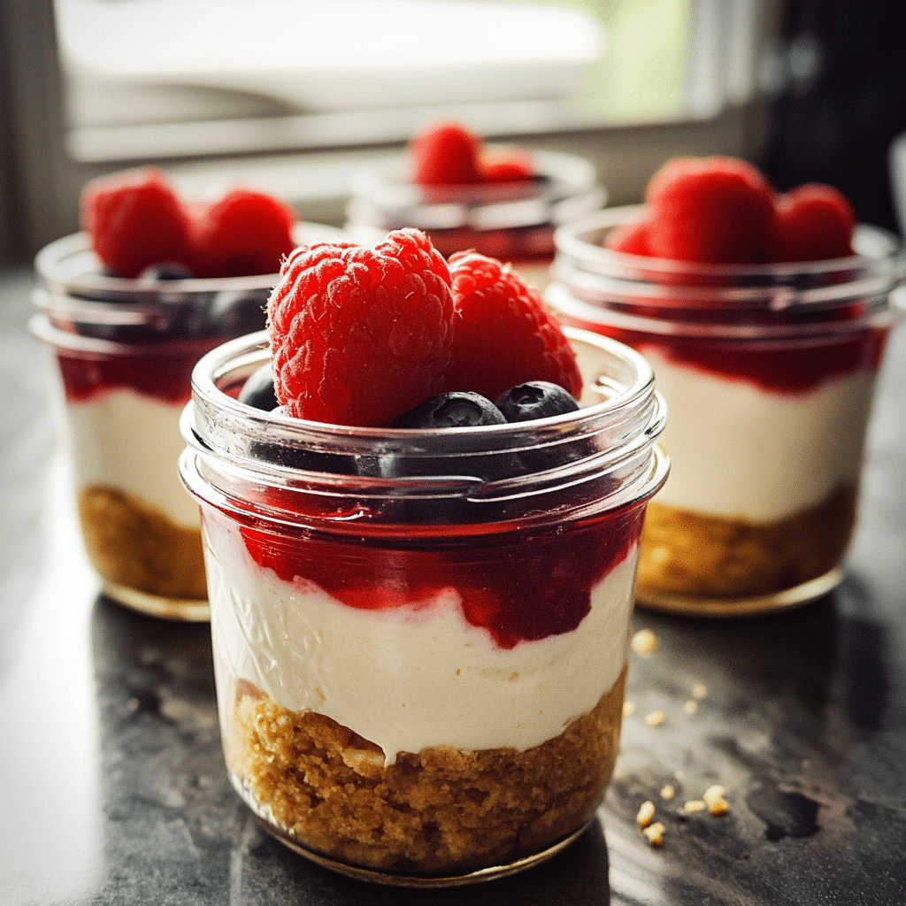 No-Bake Cheesecake Jars